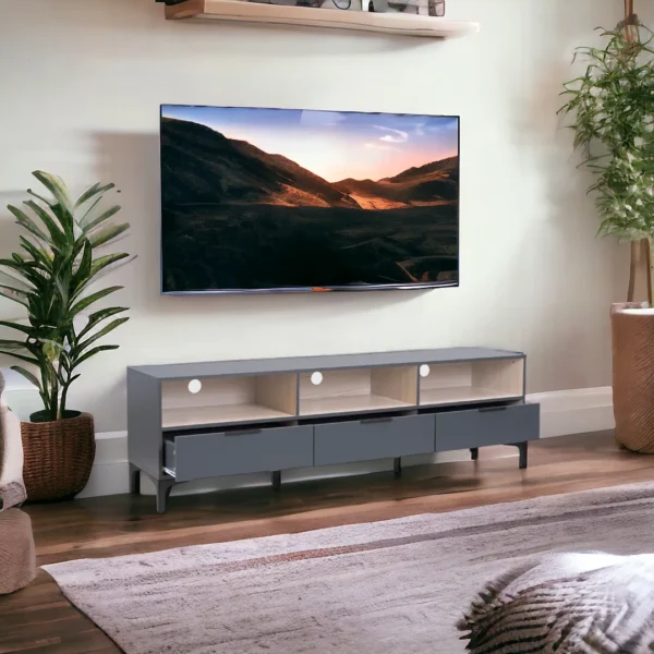 TV Unit Cabinet Stand with Three Drawers - Flix - 180cm